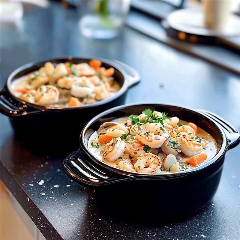 2 Cassolettes aux fruits de mer, sauce au Sancerre | Surgelés gourmands ...